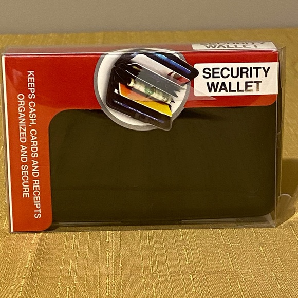 Accessories | Nwt Security Wallet Black | Poshmark